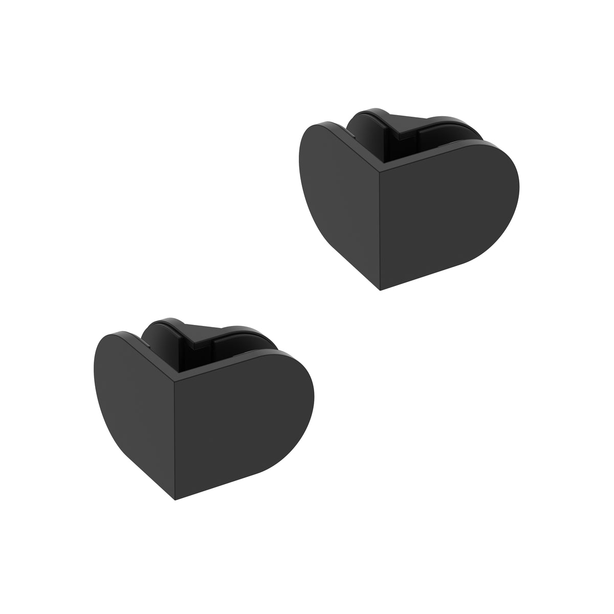 Round Glass Clamp Stabilizer Corner for Glass Panels – Inline Design