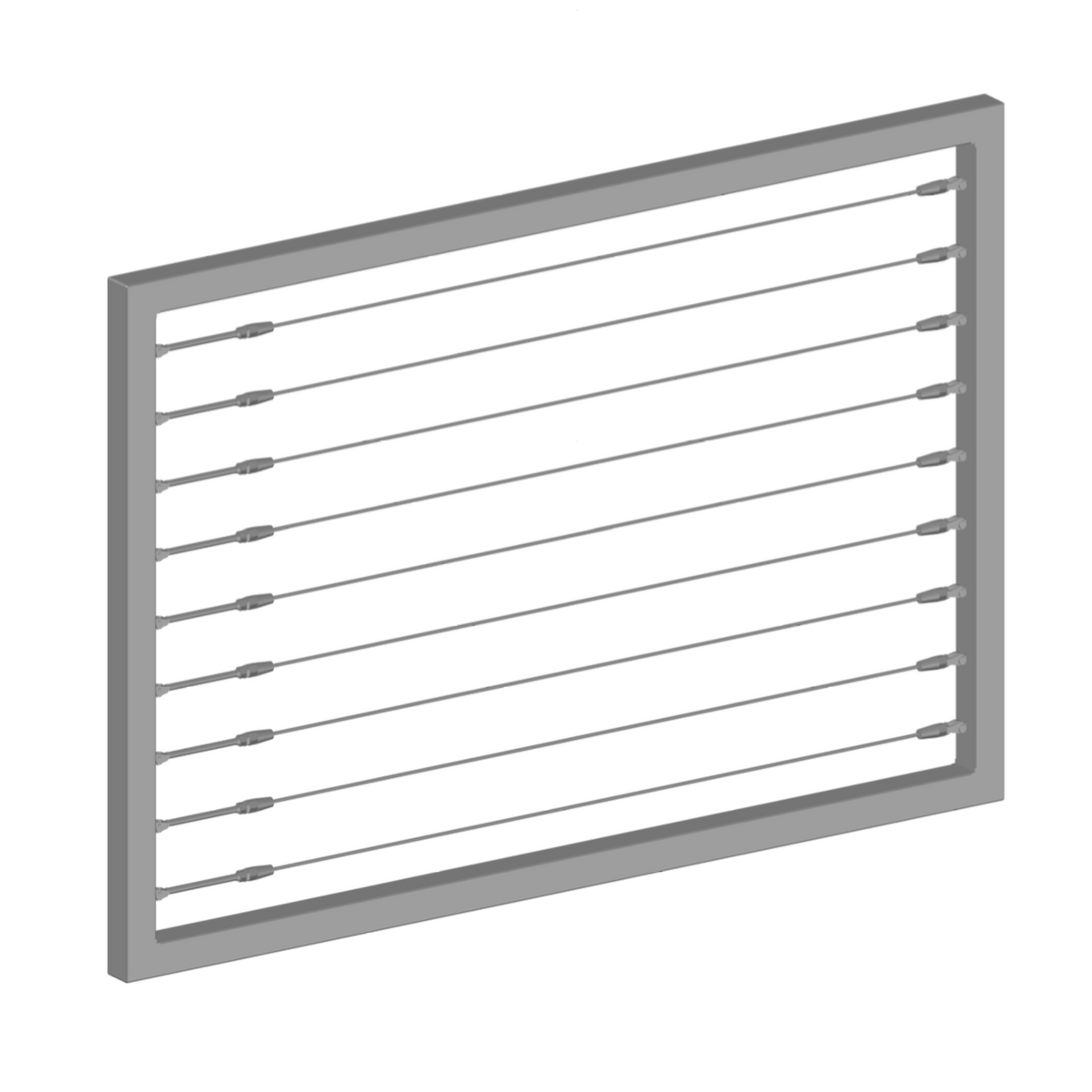 Cable Gate for Railing 36" or 42" Stainless Steel – Inline Design