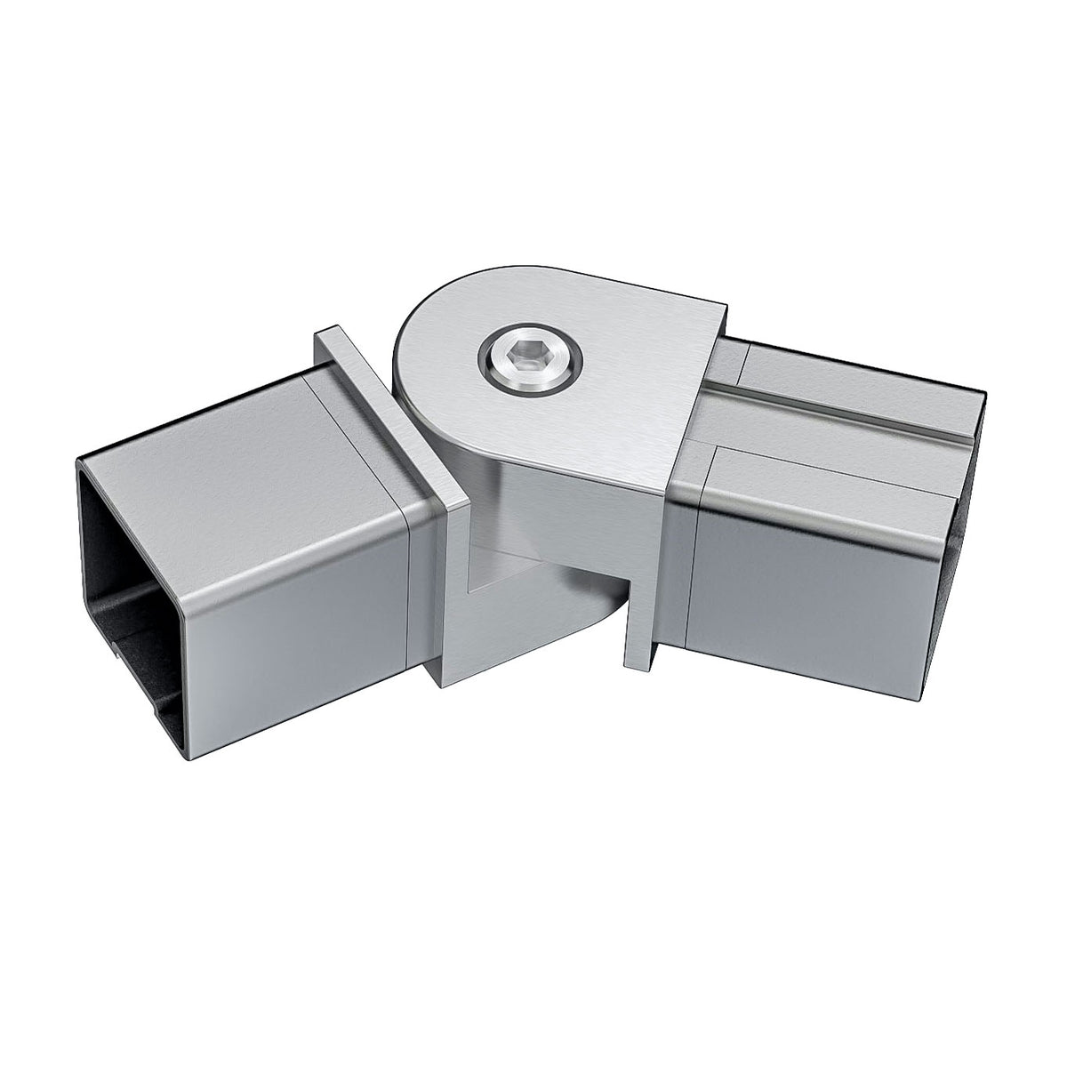 Square Adjustable Flush Angle for 1.57" Handrail - Stainless Steel 316 ...